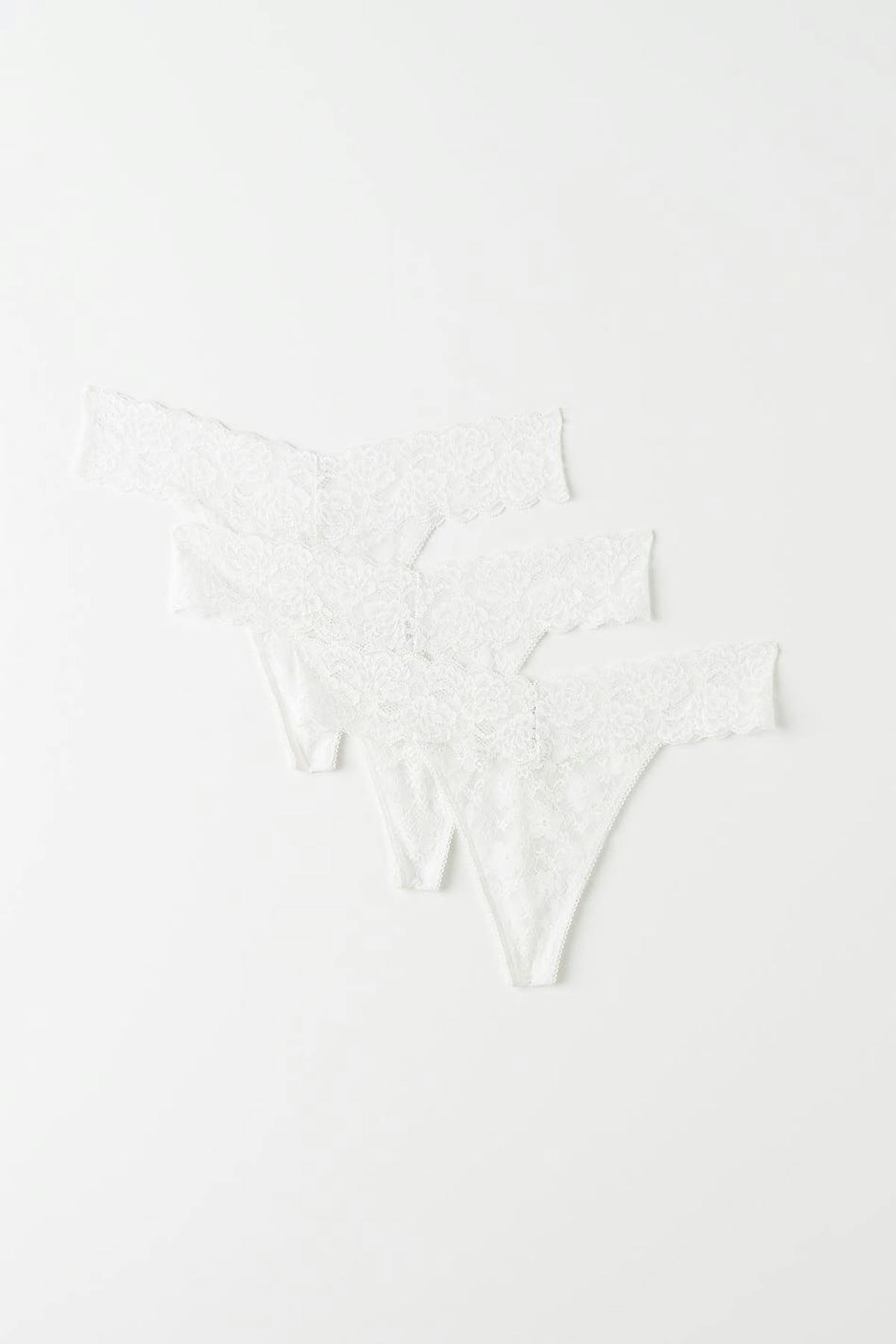 3-pack lace string - Wit - Dame - Gina Tricot