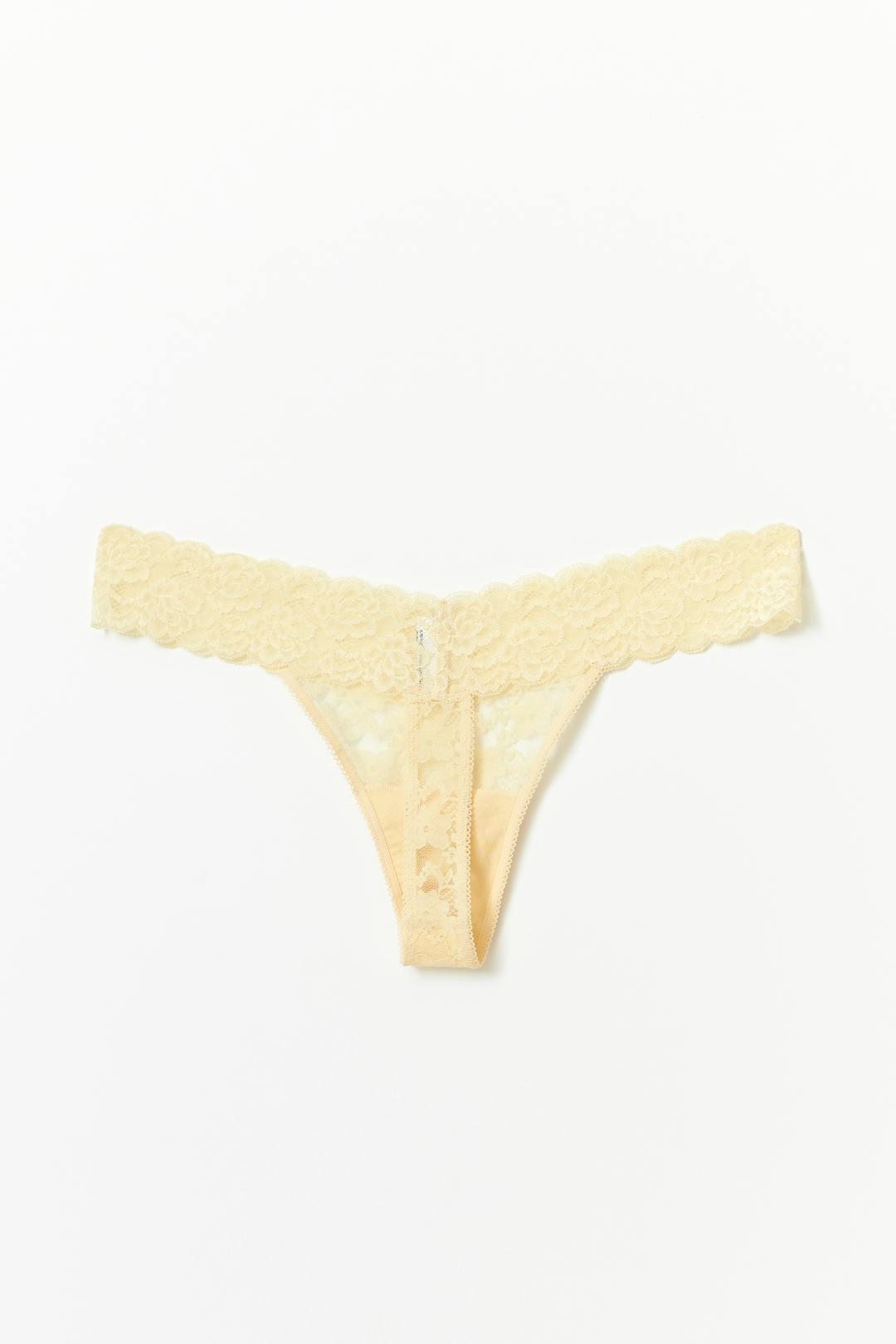 3-pack lace string - Geel - Dame - Gina Tricot