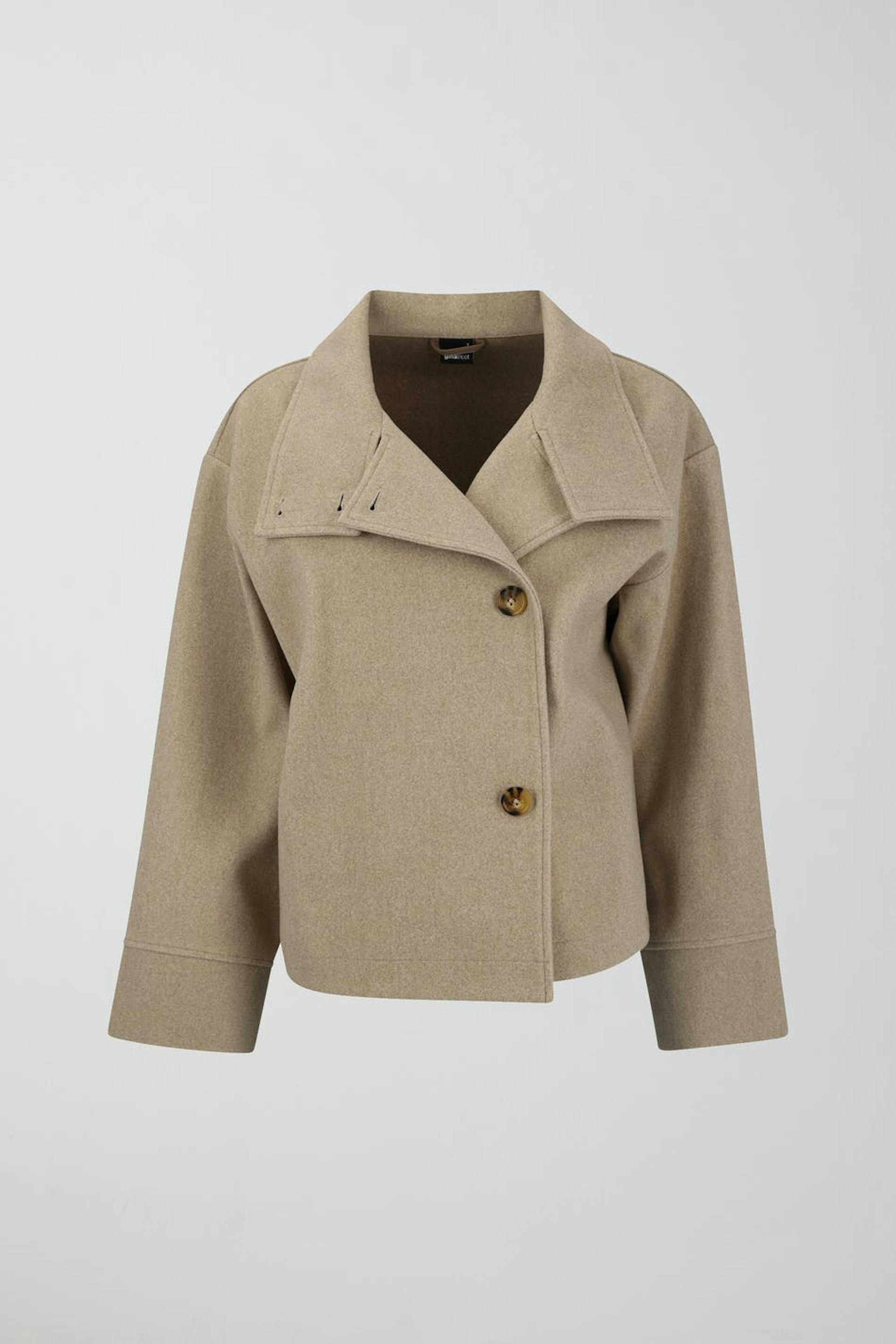 short felt jacket - Beige - Women - Gina Tricot