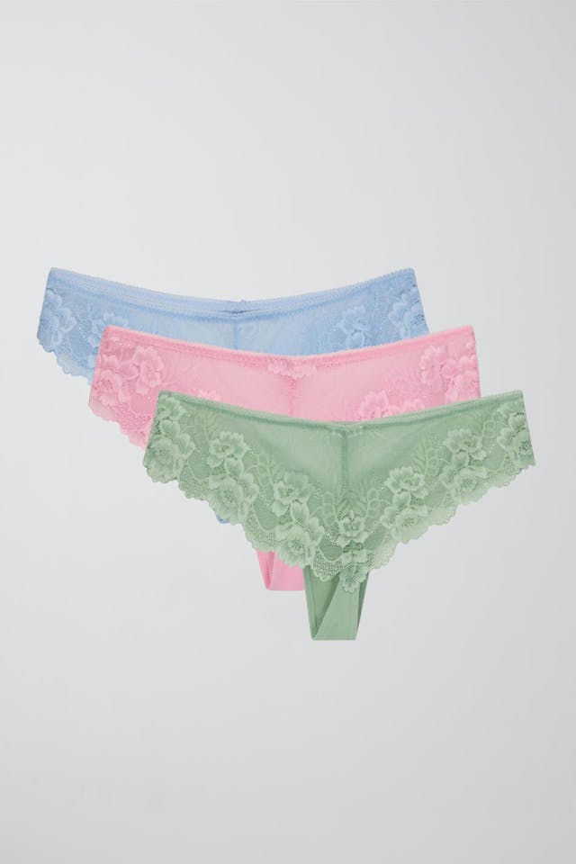 pack lace string - Grün - Dame - Gina Tricot
