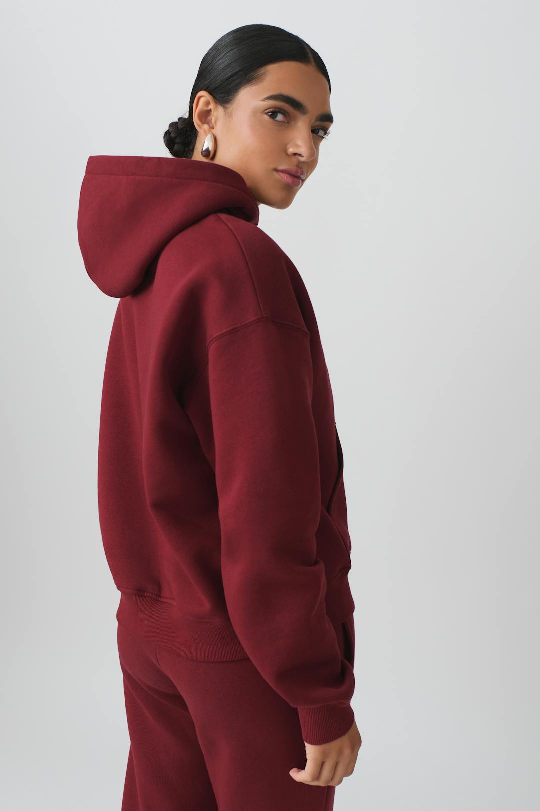 Basic original hoodie - Rød - Dame - Gina Tricot