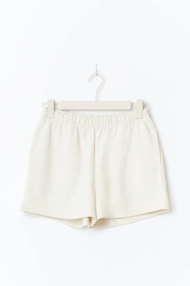 Sweat shorts - Hvit - Dame - Gina Tricot