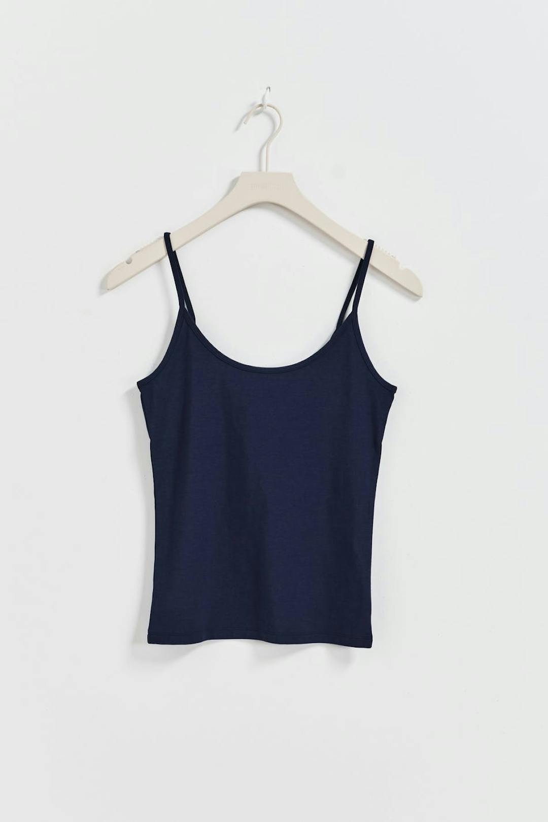 Basic strap singlet - Blå - Dame - Gina Tricot