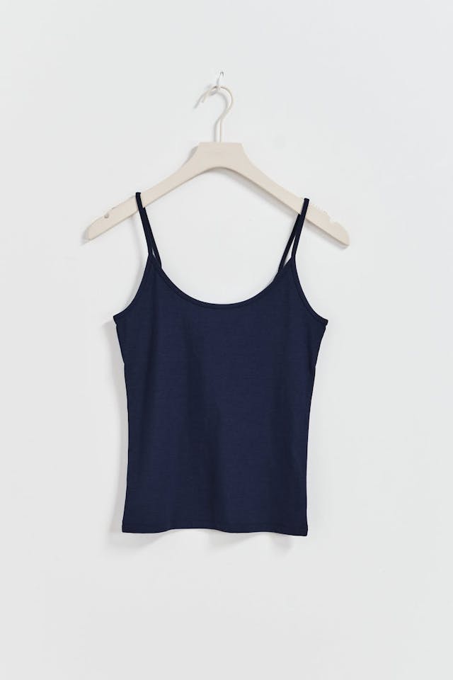 Basic strap singlet - Blau - Dame - Gina Tricot