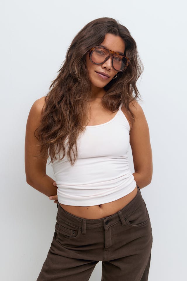 Basic strap singlet - Roze - Dame - Gina Tricot