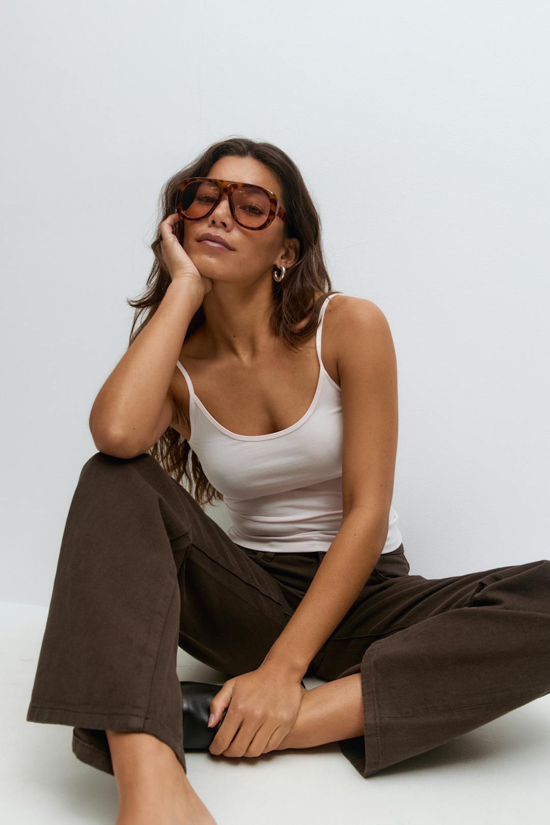 Basic strap singlet - Lyserød - Dame - Gina Tricot