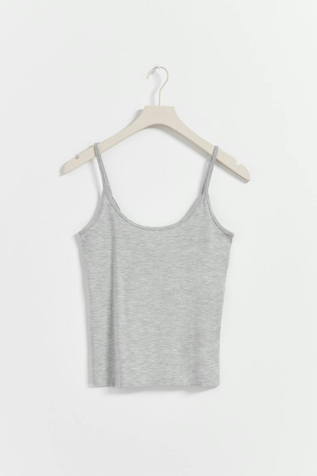 Basic strap singlet - Grå - Dame - Gina Tricot