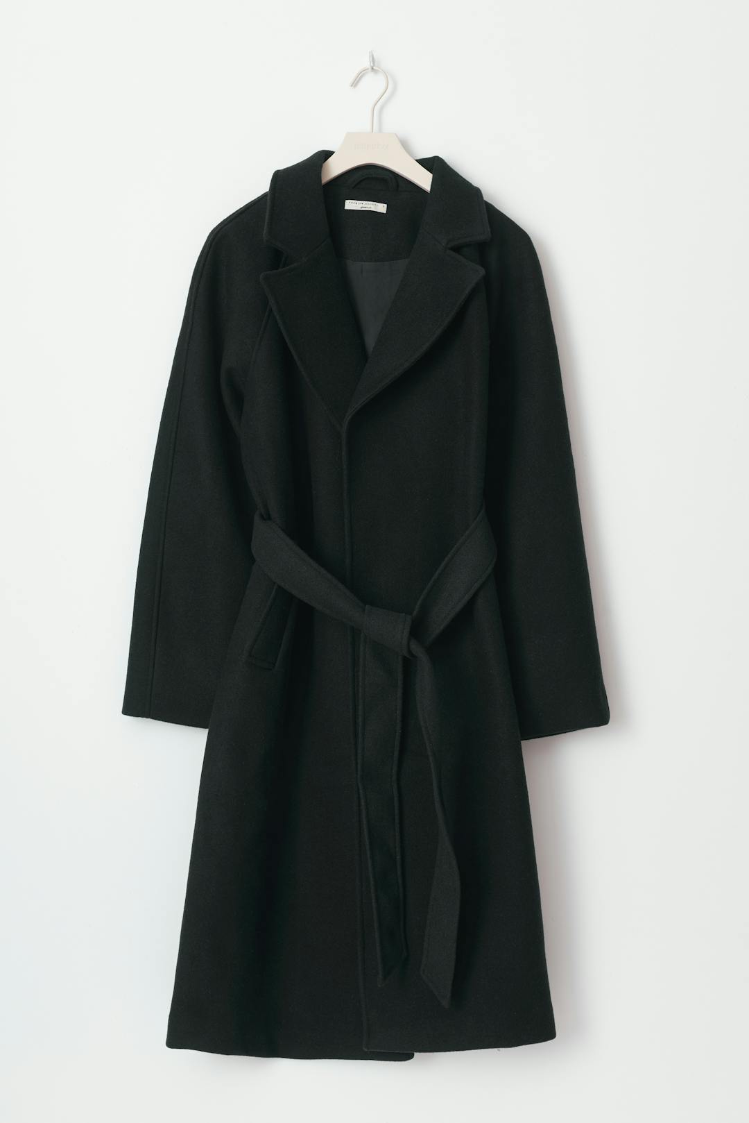 belted long coat - Musta - Nainen - Gina Tricot