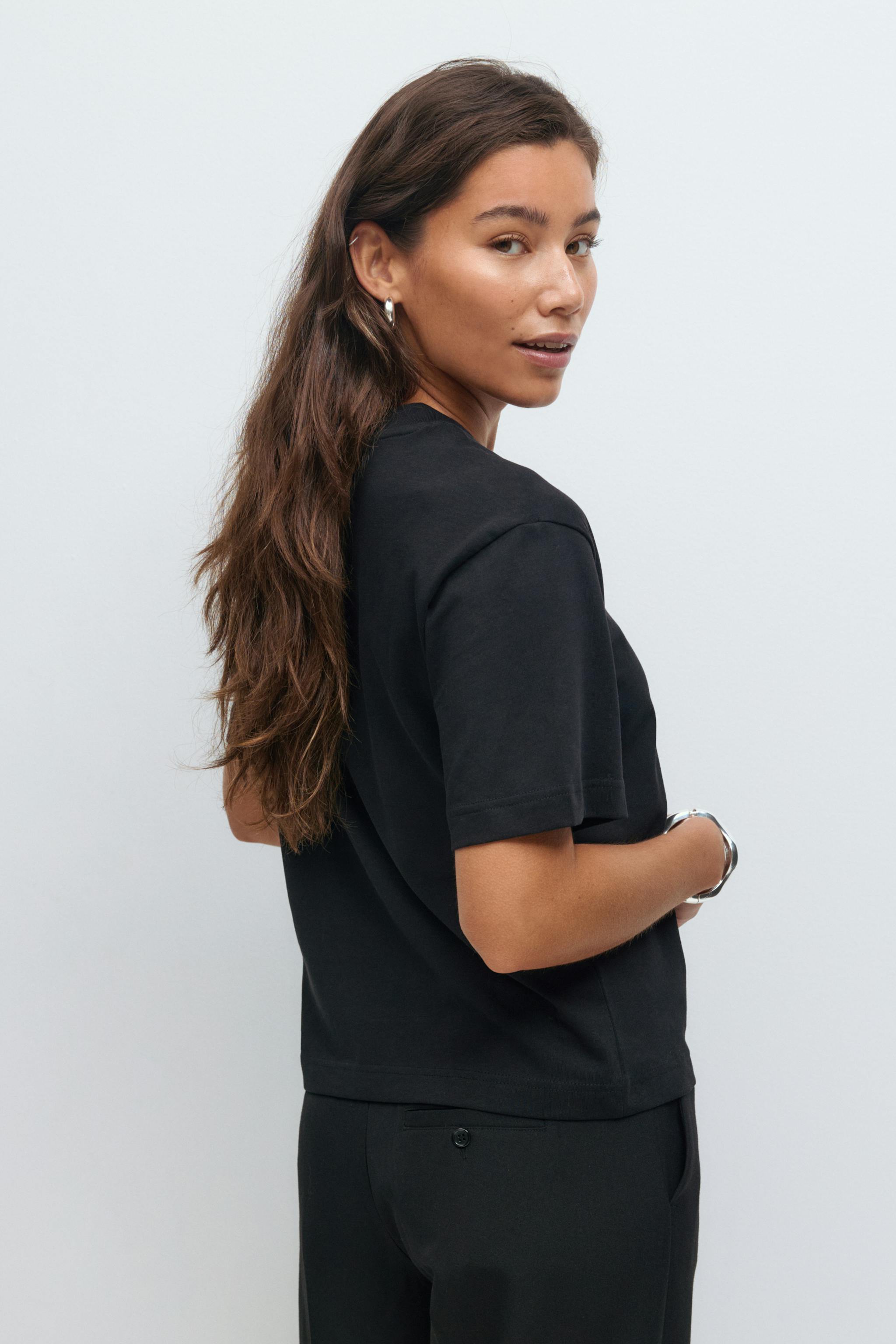 Basic tee - Svart - Dam - Gina Tricot