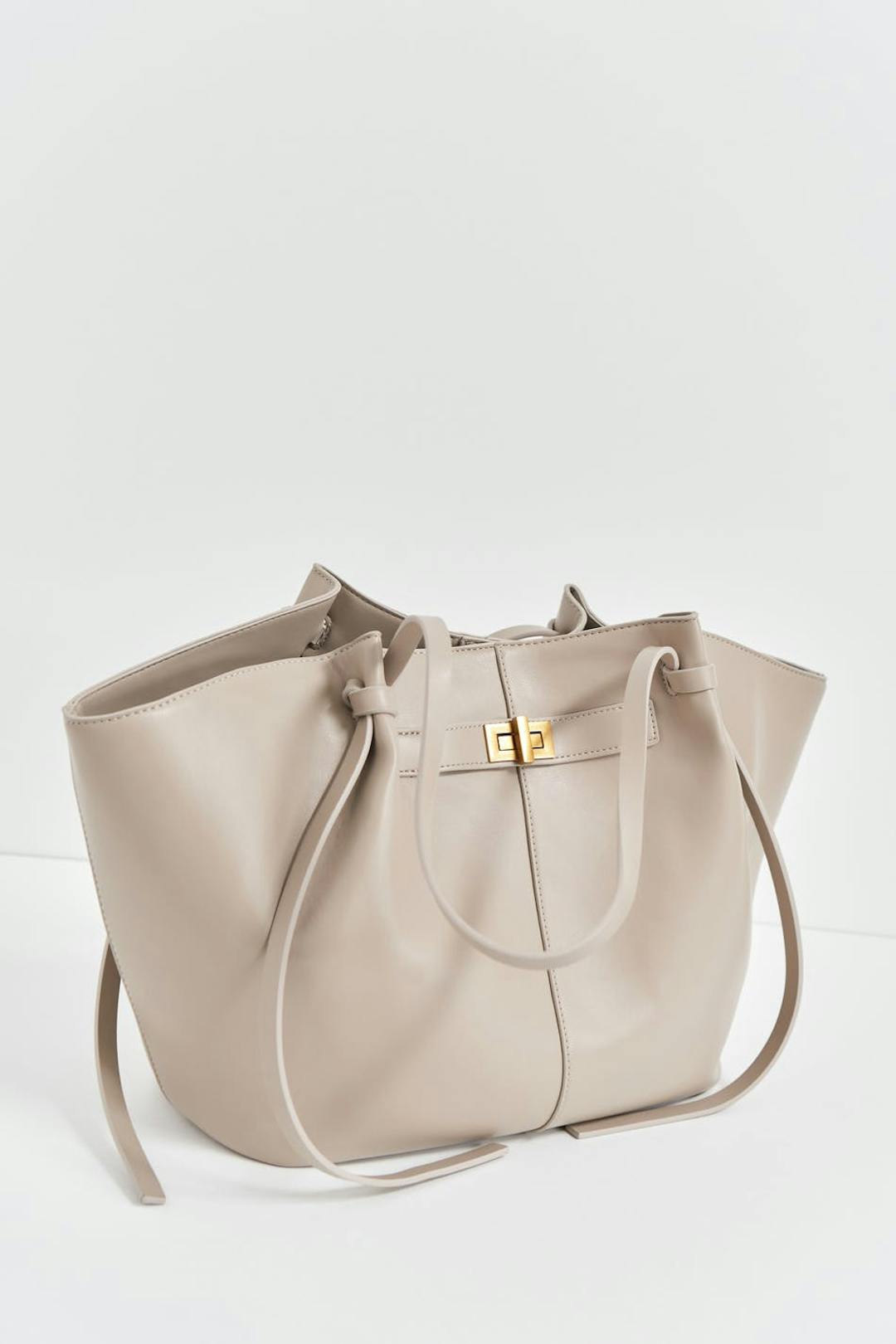 Long strap pu bag - Wit - Dame - Gina Tricot