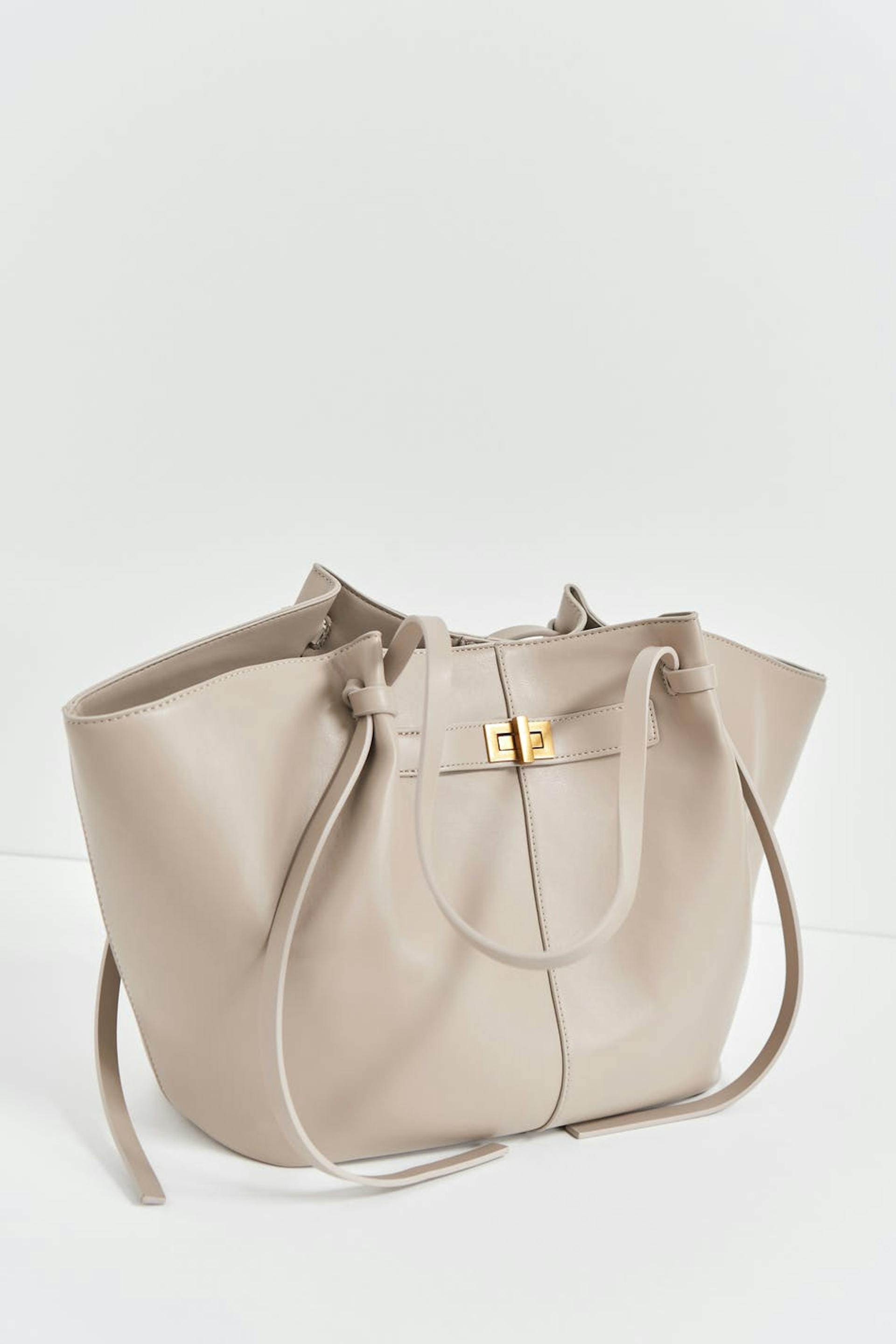 Long strap pu bag - White - Women - Gina Tricot
