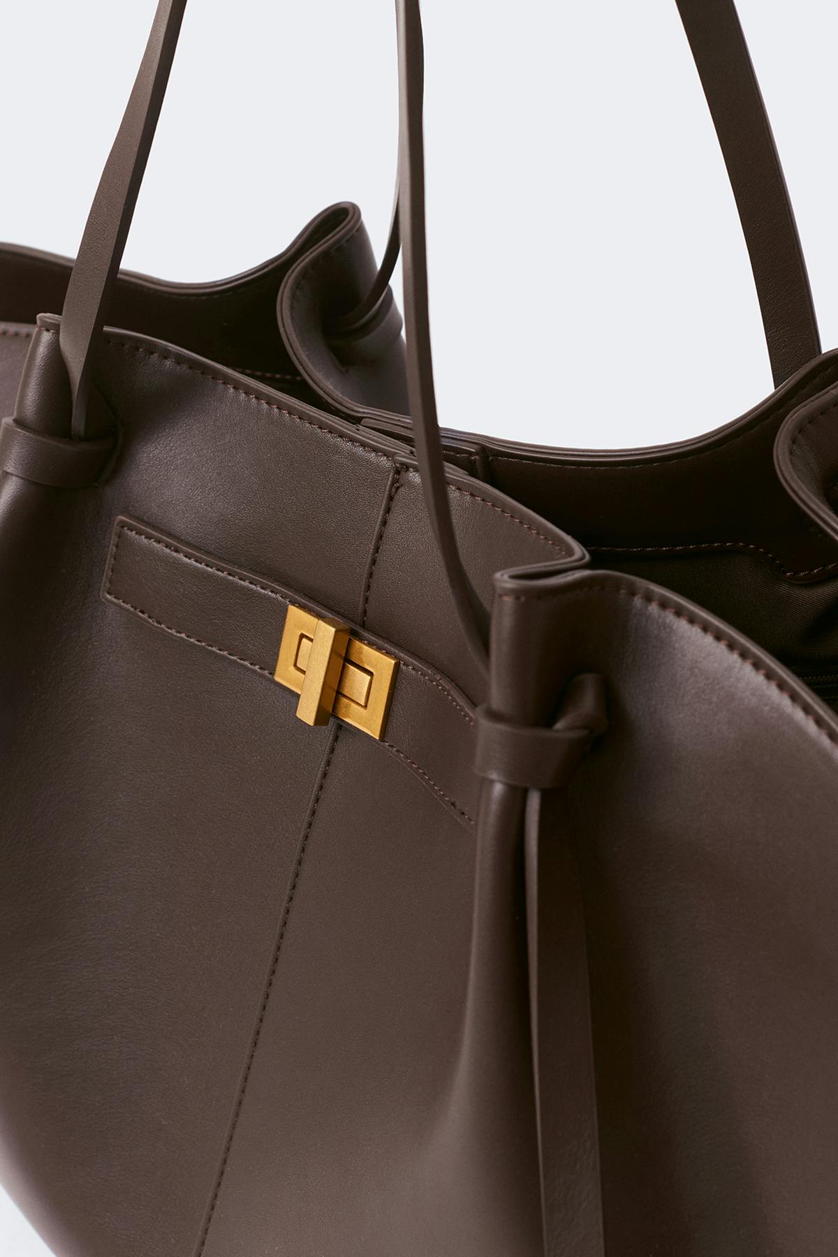 Long strap pu bag - Bruin - Dame - Gina Tricot