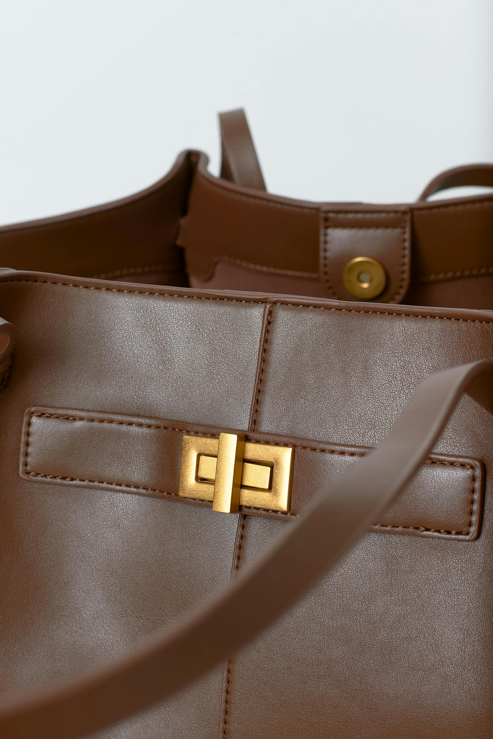 Long strap pu bag - Brun - Dame - Gina Tricot