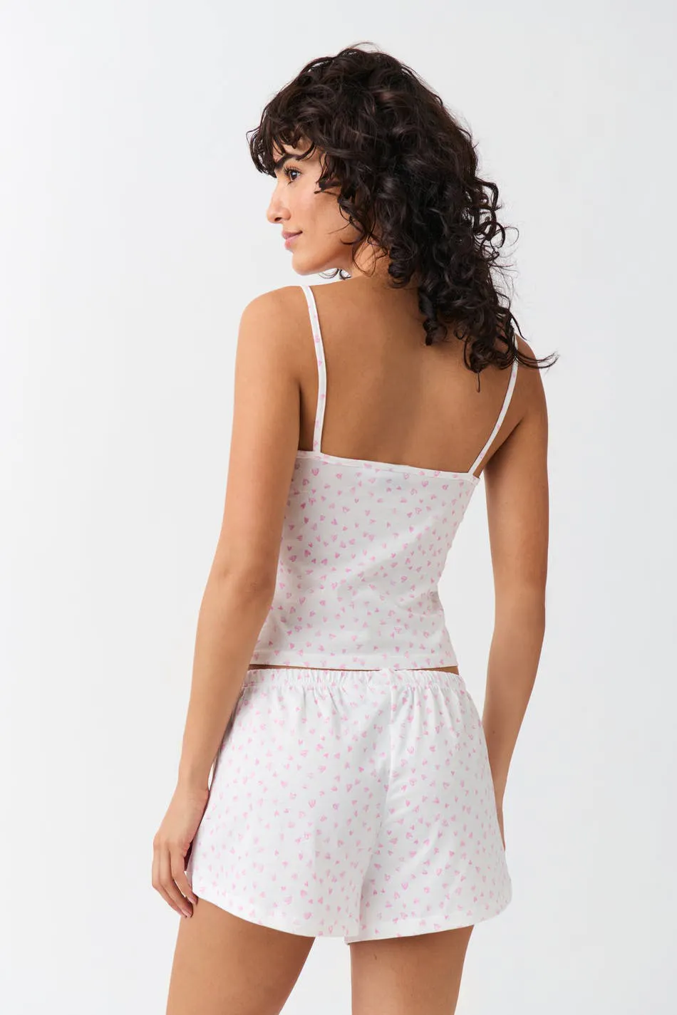 Soft pyjamas shorts - Weiß - Dame - Gina Tricot