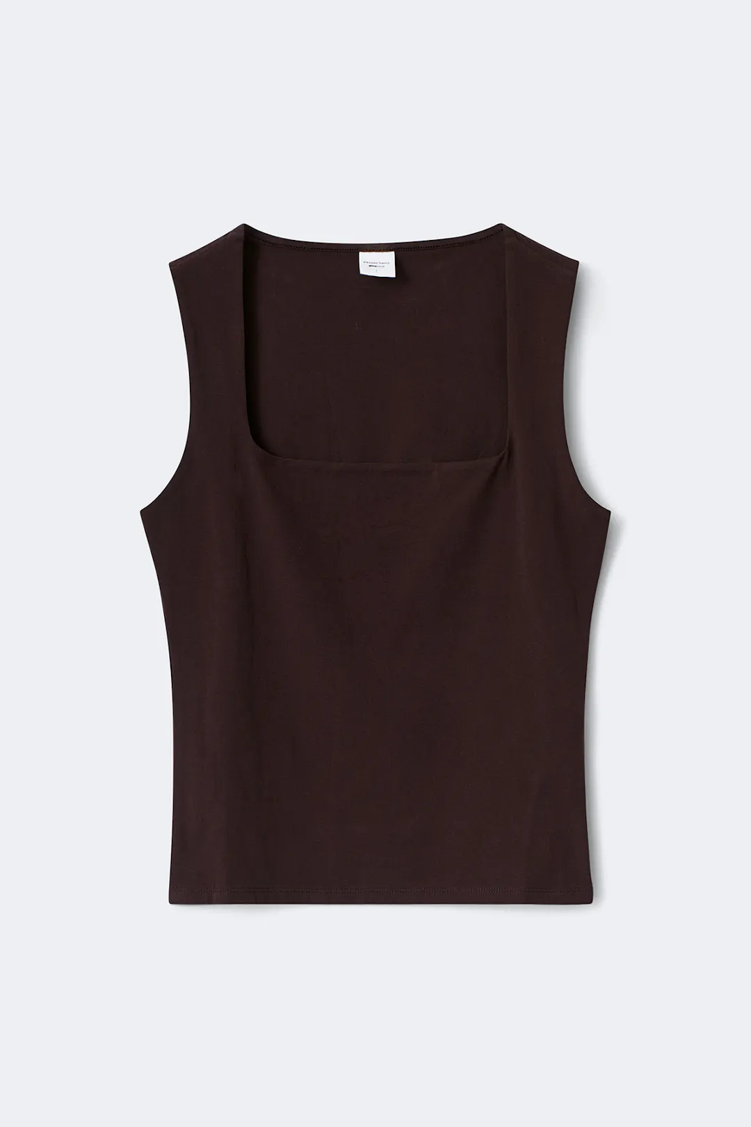 Square neck tank top - Bruin - Dame - Gina Tricot