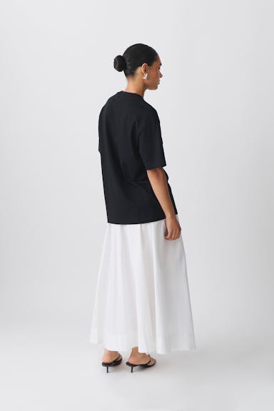 Basic oversized tee - Sort - Dame - Gina Tricot