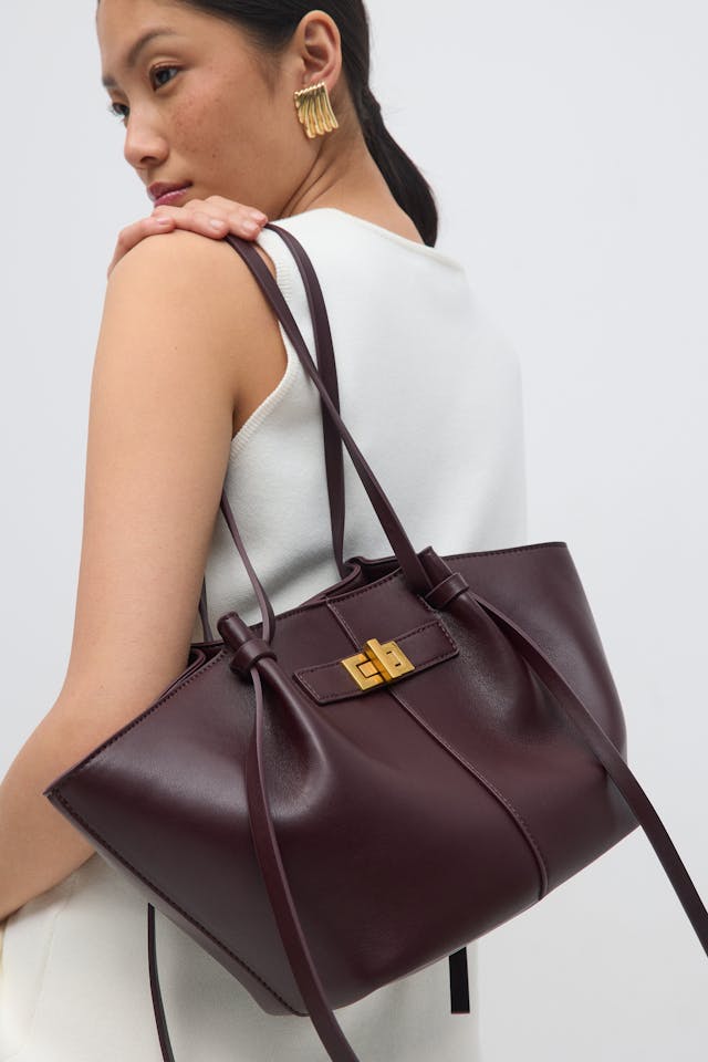 Midi long strap bag - Lila - Dam - Gina Tricot