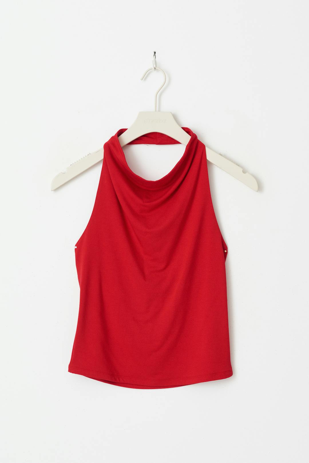 Soft touch halterneck top - Rood - Dame - Gina Tricot