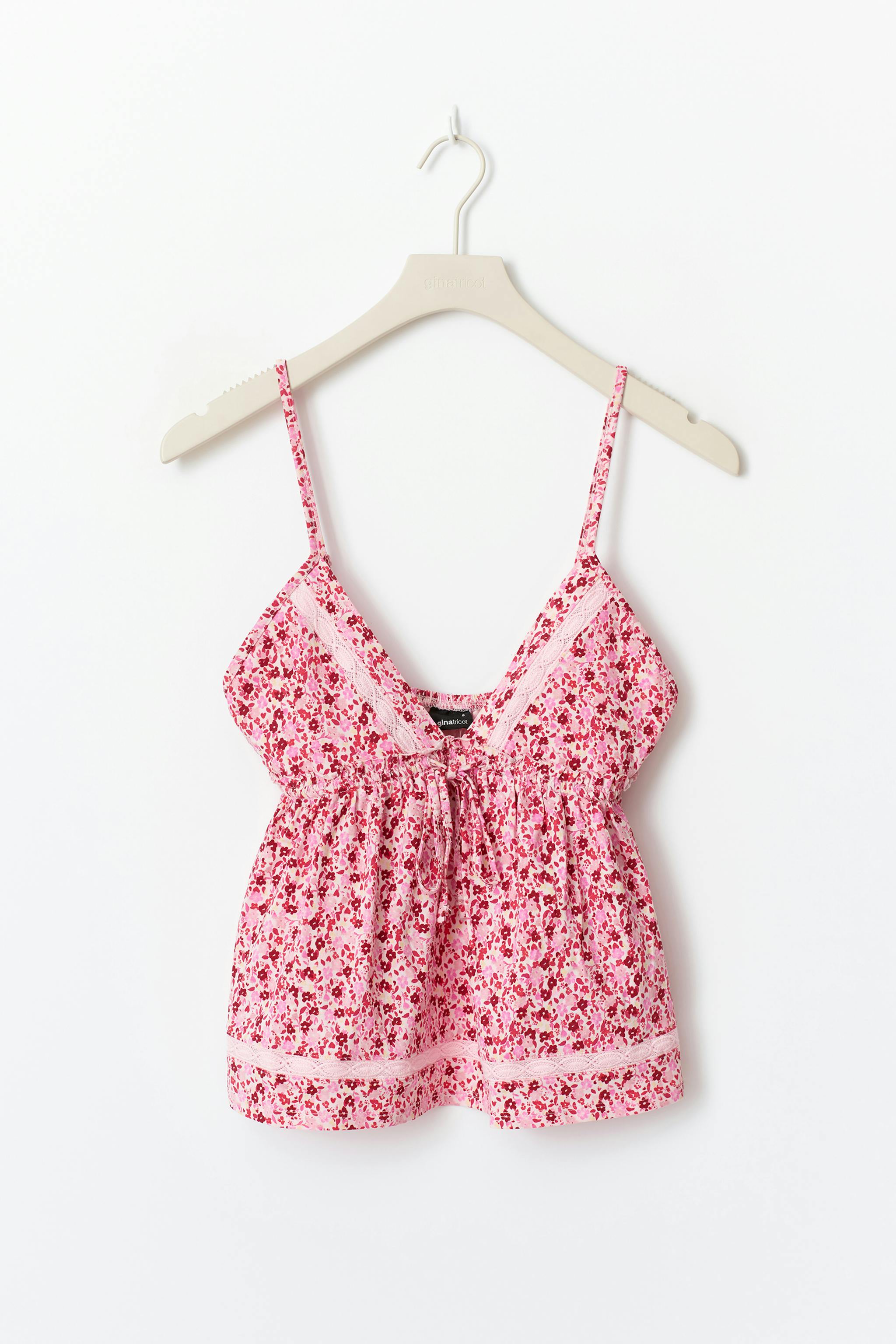Frill singlet - Rosa - Dam - Gina Tricot
