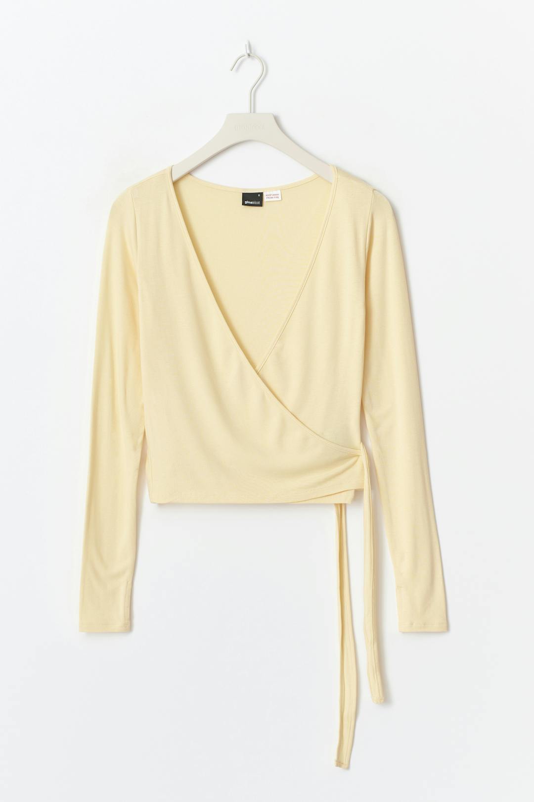 Soft wrap cardigan - Yellow - Women - Gina Tricot