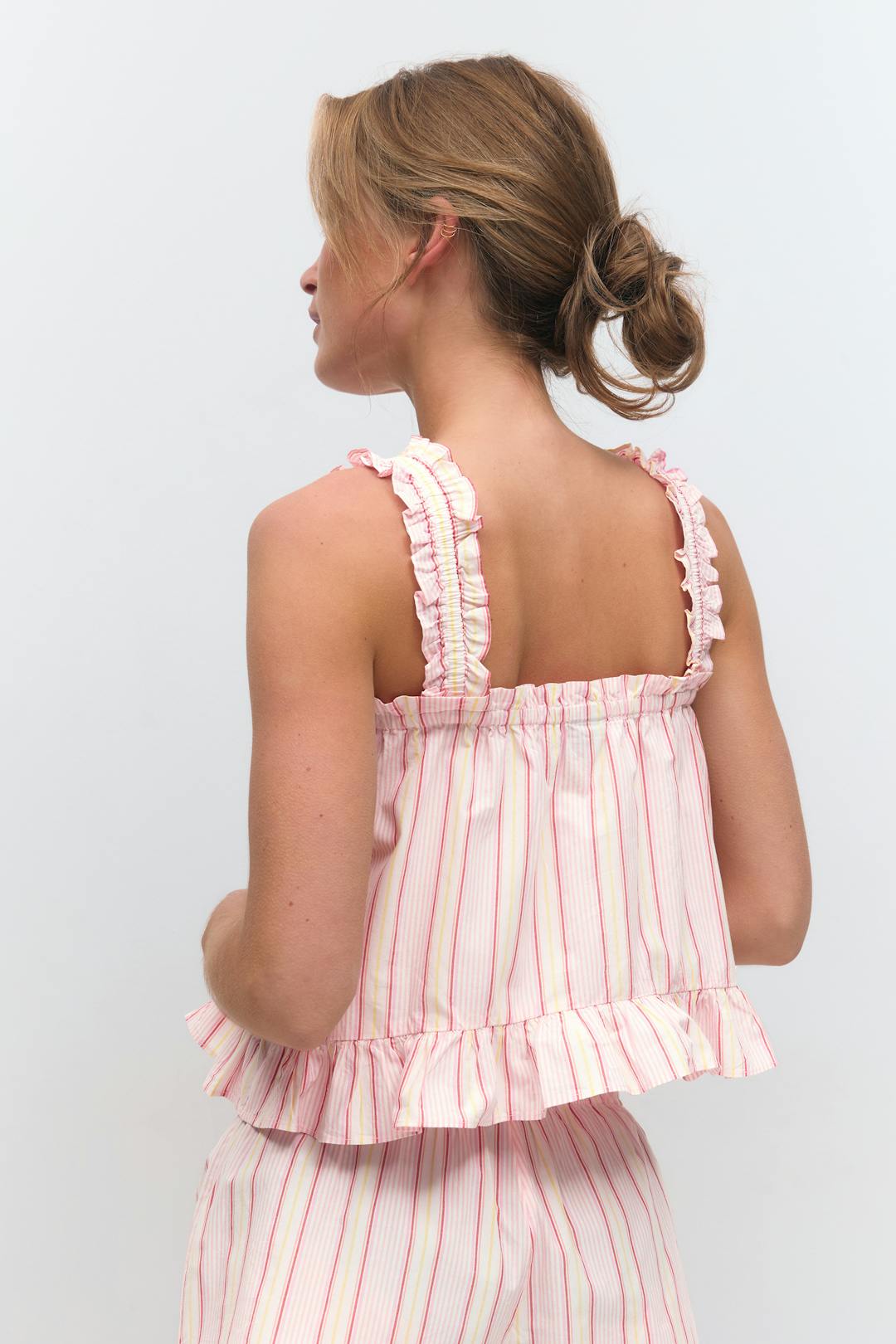 Poplin pyjamas singlet - Roze - Dame - Gina Tricot