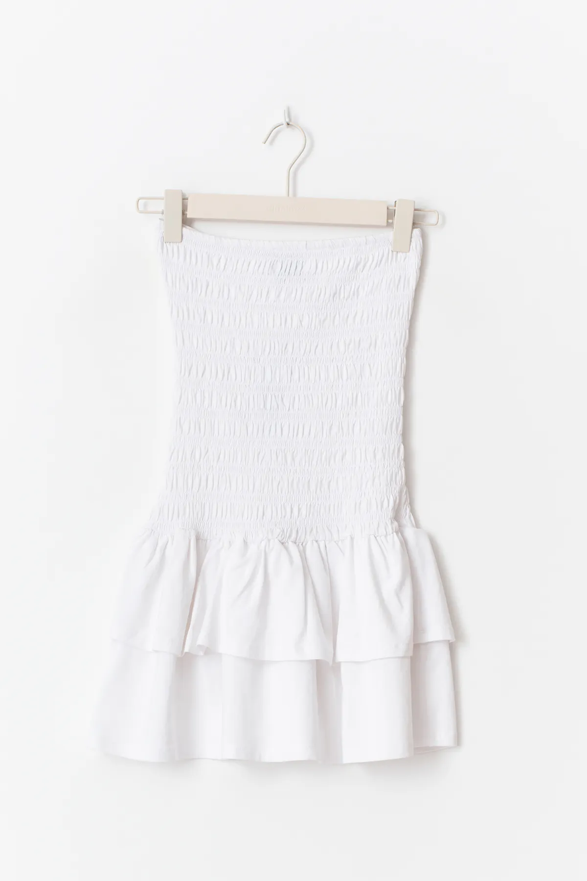 Smock tube dress - Vit - Dam - Gina Tricot