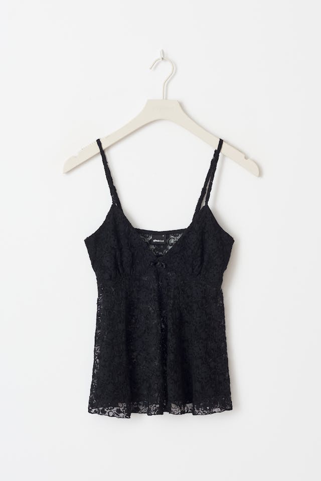 Lace singlet - Svart - Dame - Gina Tricot