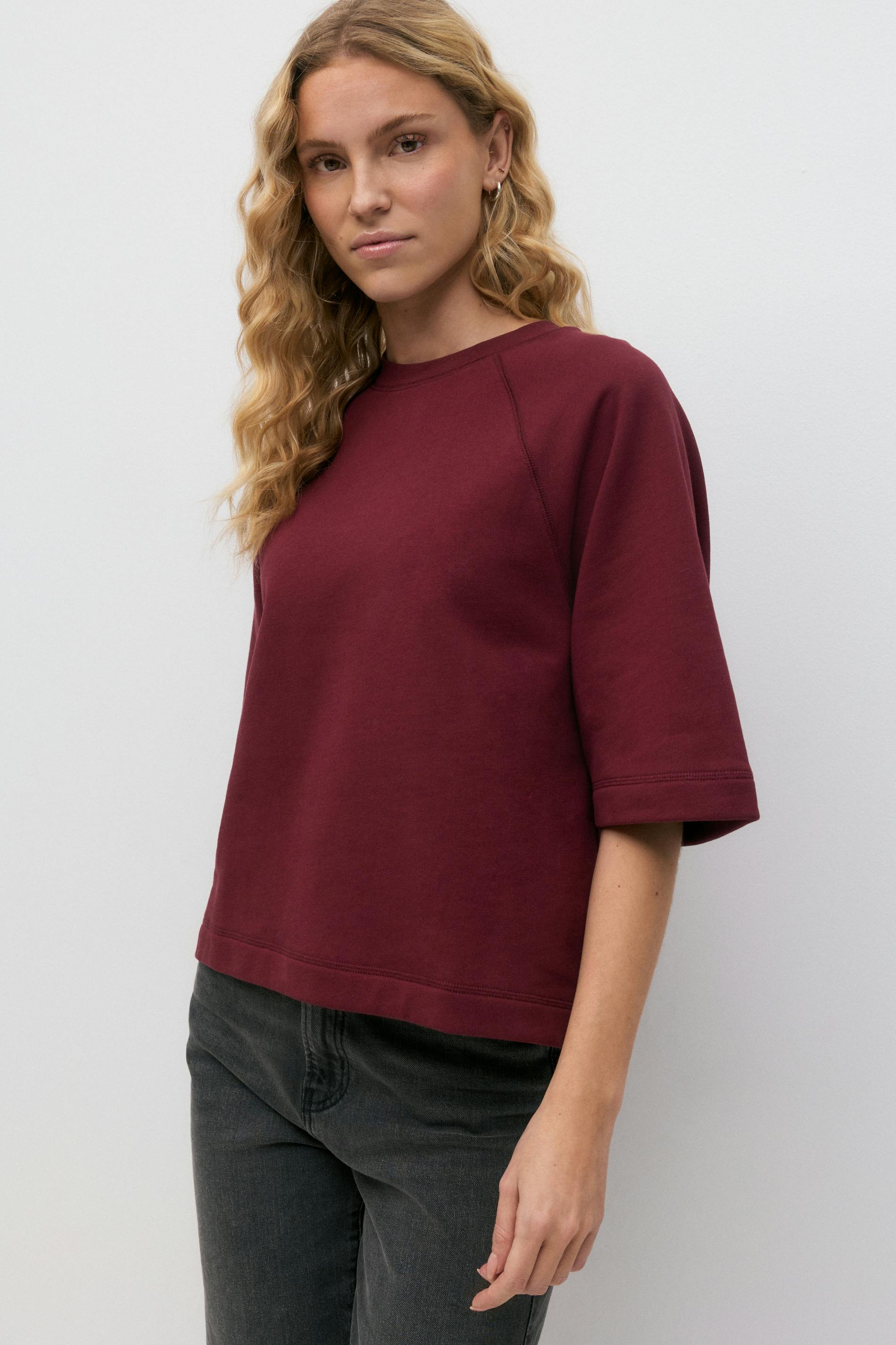 Terry tee - Rot - Dame - Gina Tricot
