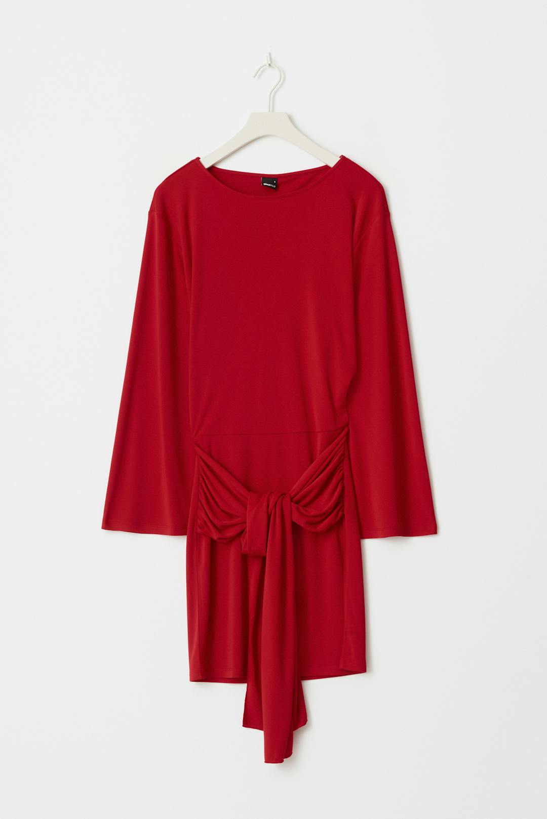 Tie front dress - Rood - Dame - Gina Tricot