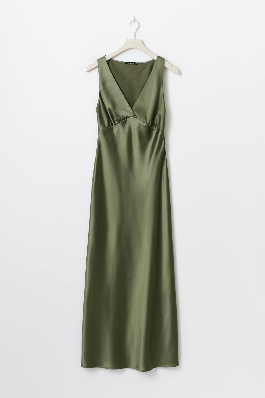 Satin dress - Groen - Dame - Gina Tricot
