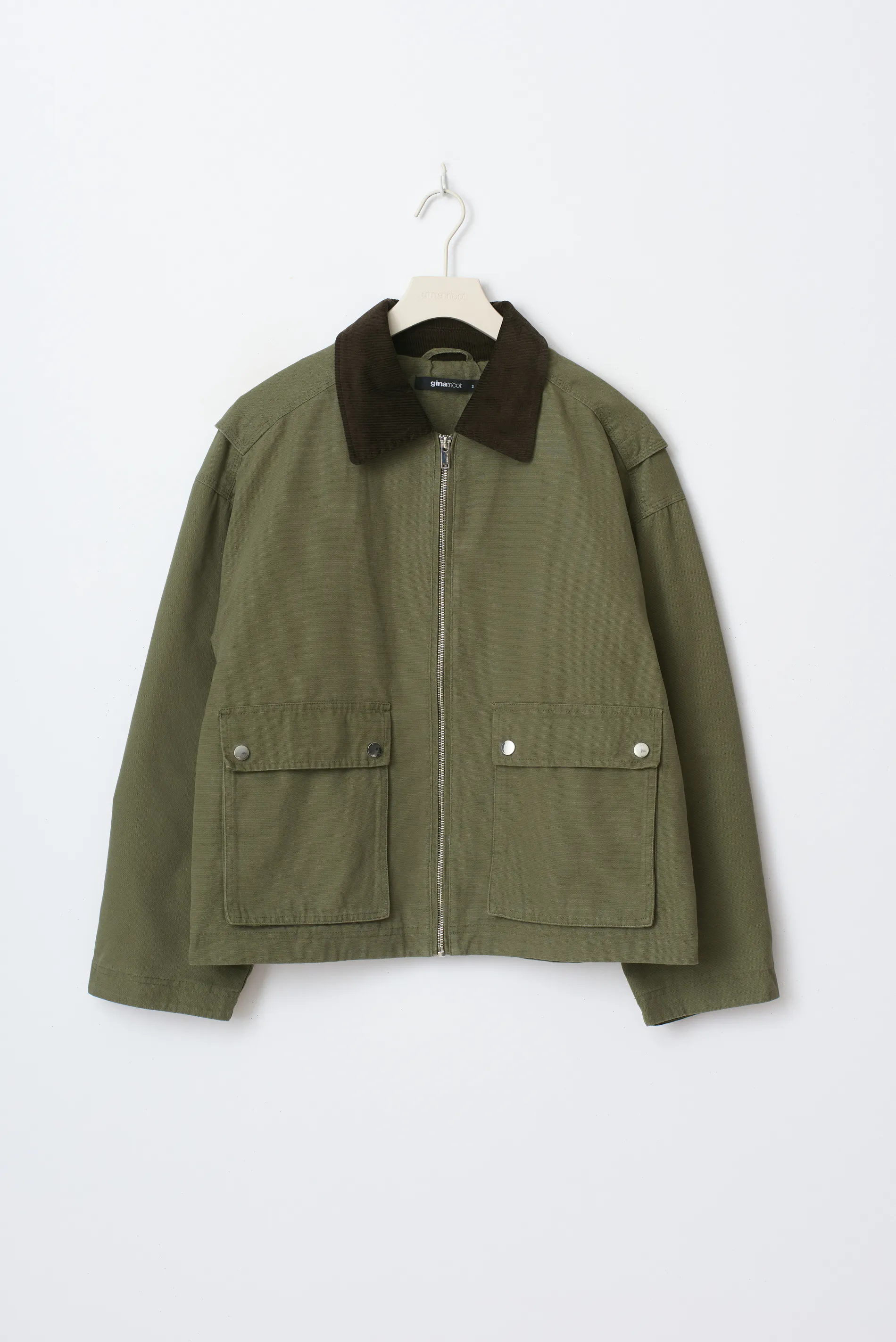 Short cargo jacket - Grön - Dam - Gina Tricot