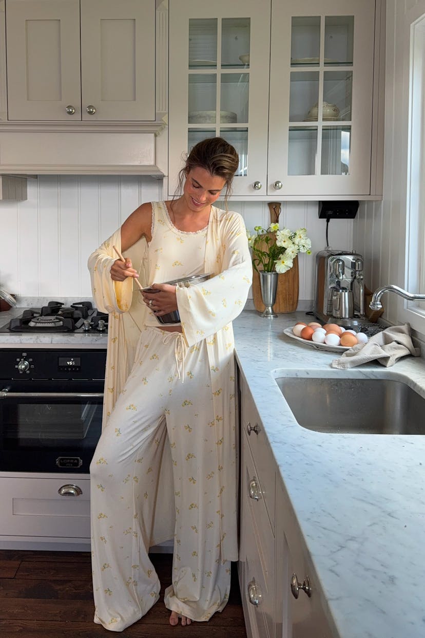 Soft homewear robe - Gul - Dam - Gina Tricot