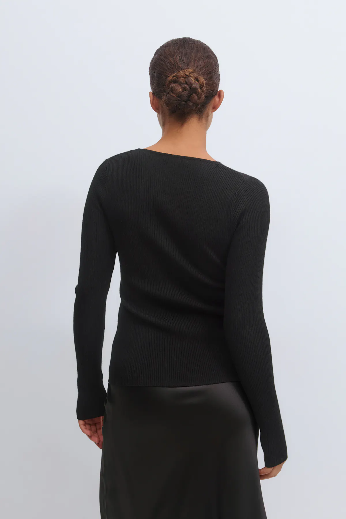 Knitted top - Noir - Femme - Gina Tricot