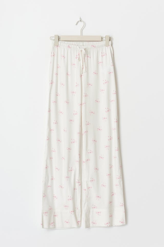 Flannel pyjamas trousers - Weiß - Dame - Gina Tricot