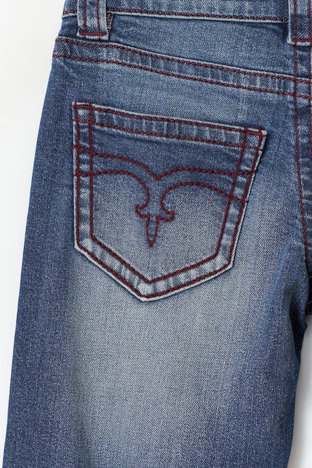 14+ low rise flare jeans tall - Blau - Gina Tricot