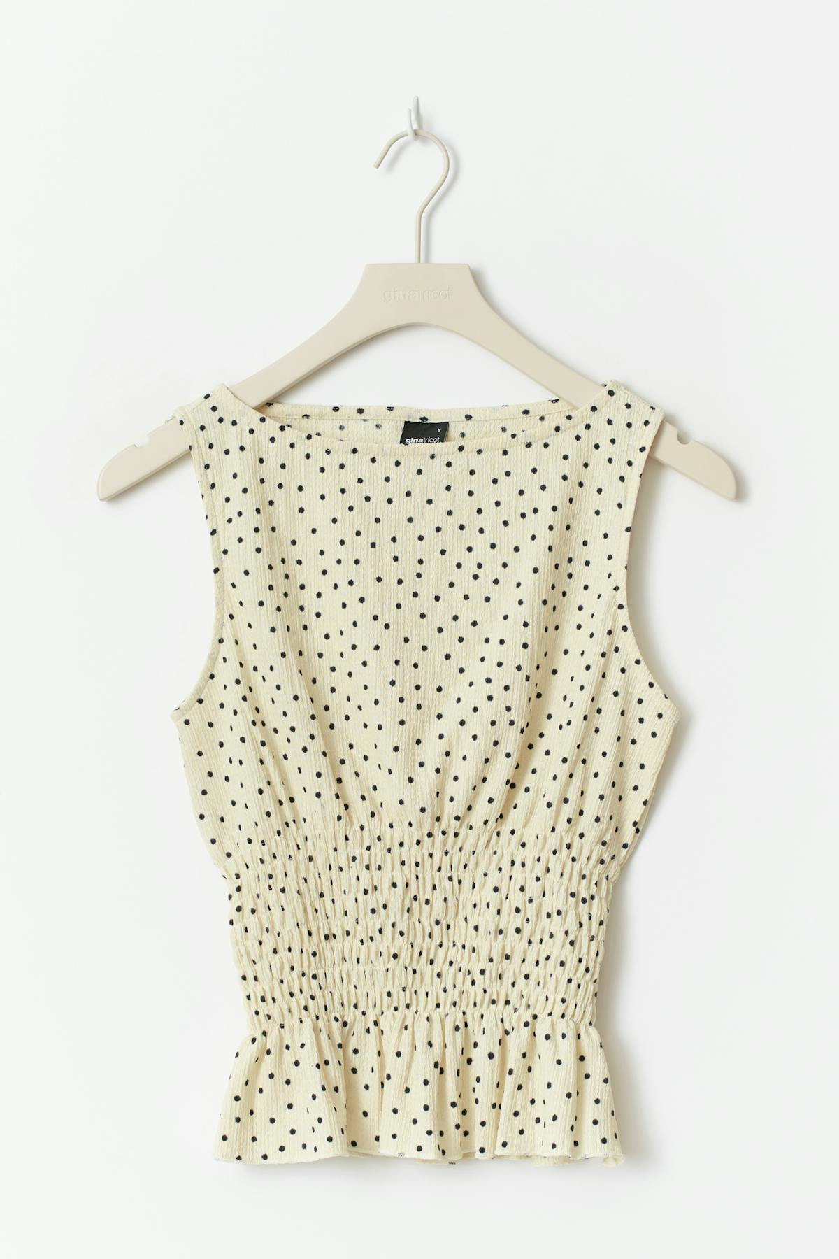 Smock top - Vit - Dam - Gina Tricot