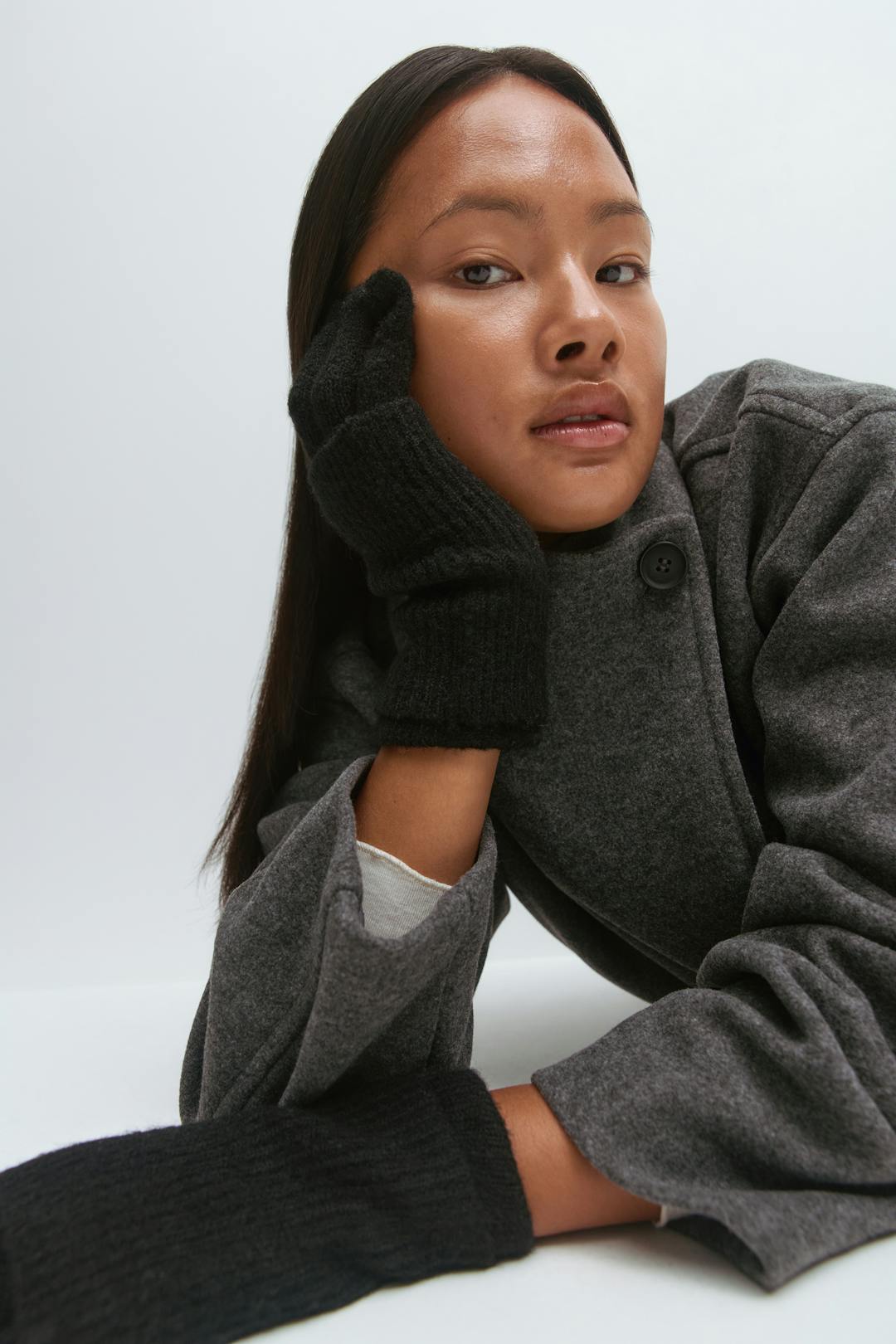 High neck short jacket - Black - Women - Gina Tricot