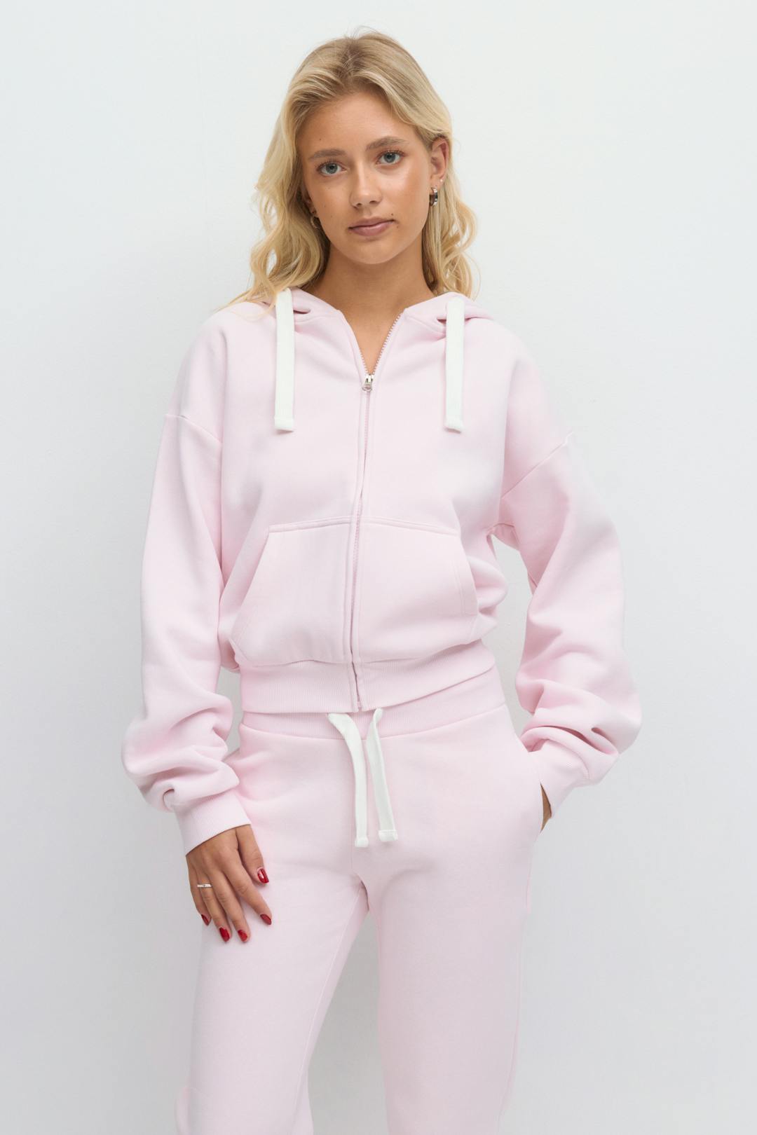 14+ zip hoodie - Roze - Gina Tricot