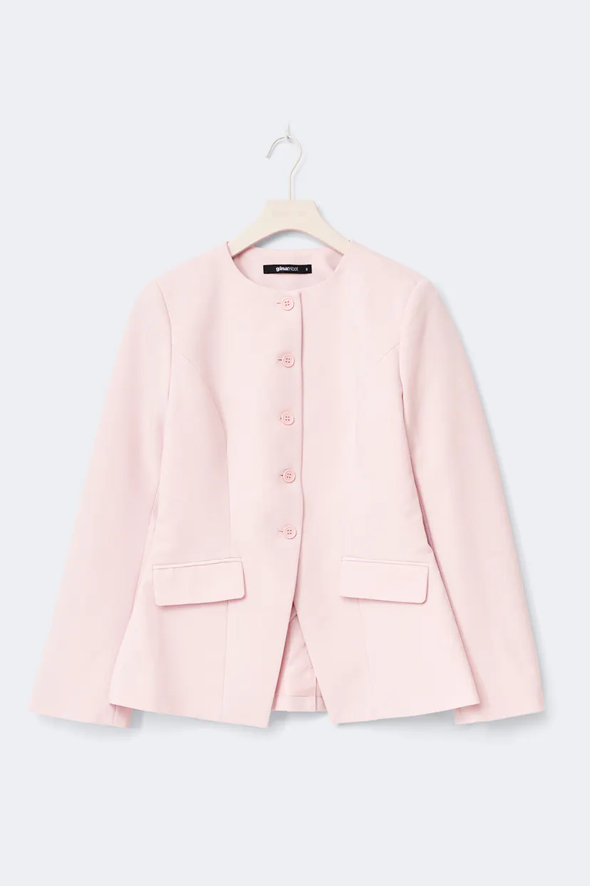 High neck shaped blazer - Rosa - Dam - Gina Tricot