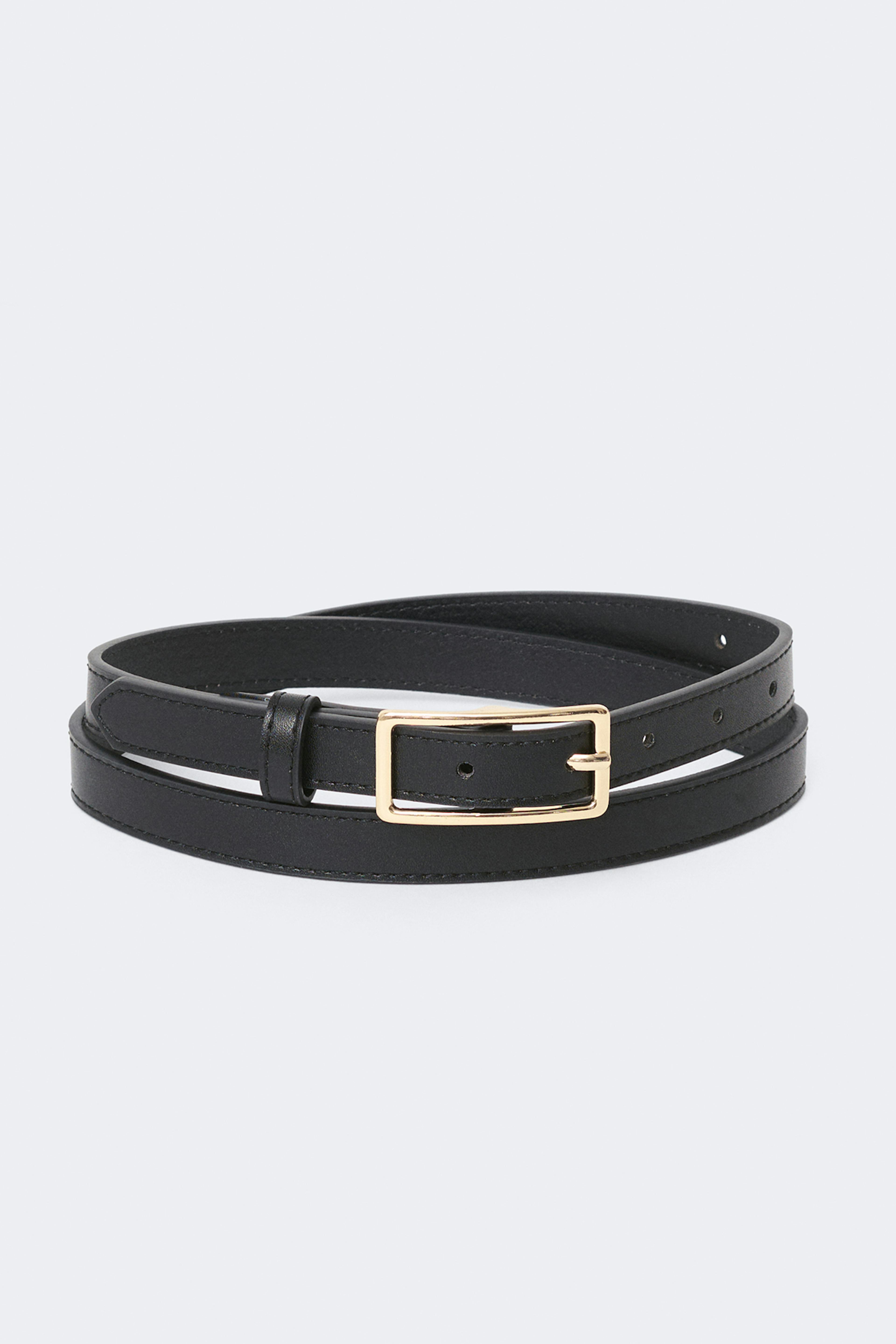Clean rectangular belt - Sort - Dame - Gina Tricot