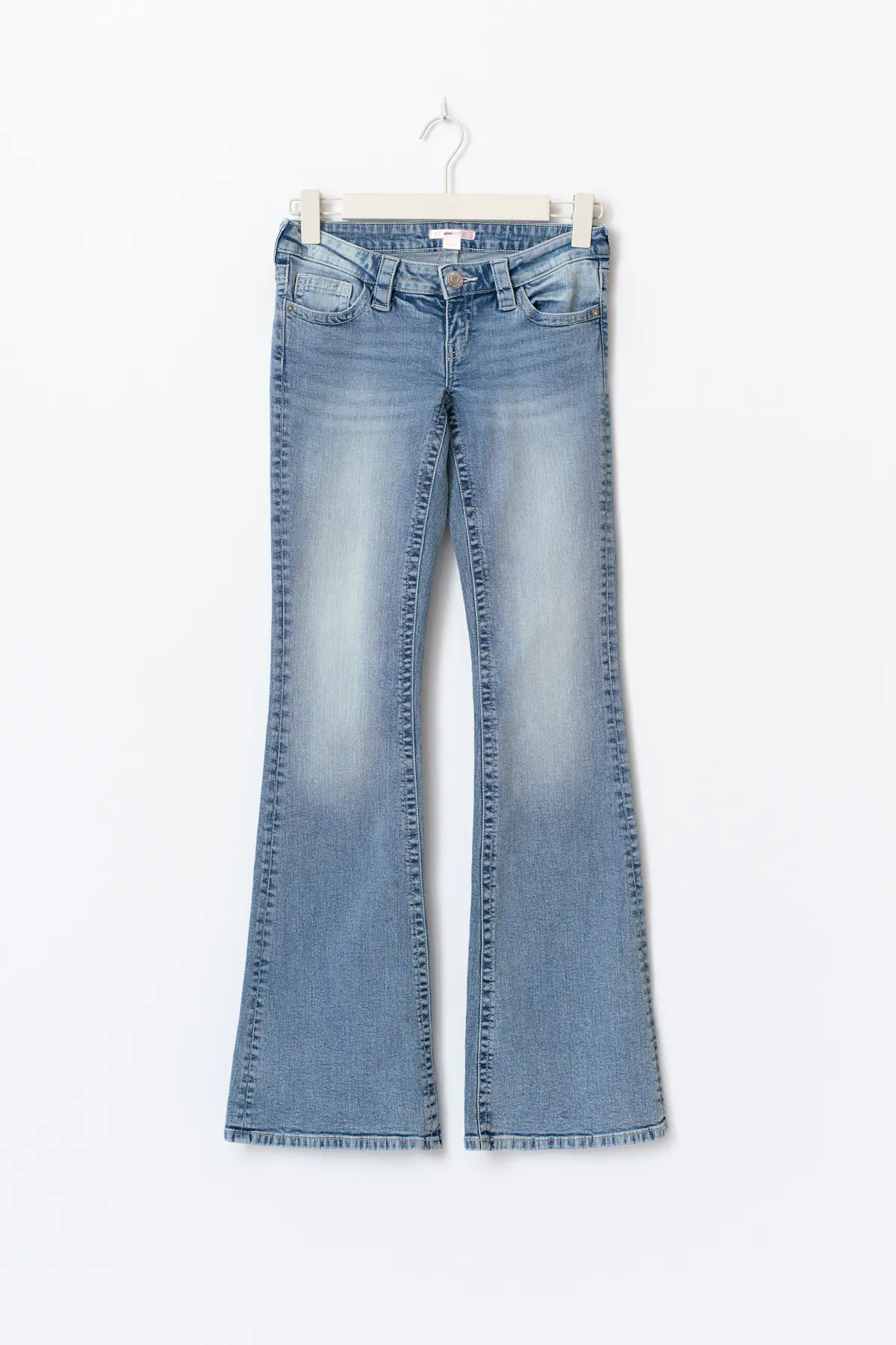 14+ dixie ultra low jeans - Blå - Gina Tricot