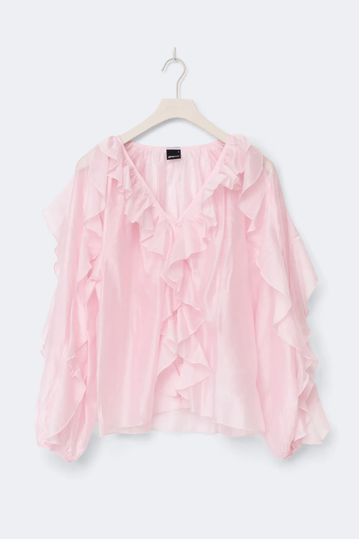 Frill blouse - Rosa - Dam - Gina Tricot