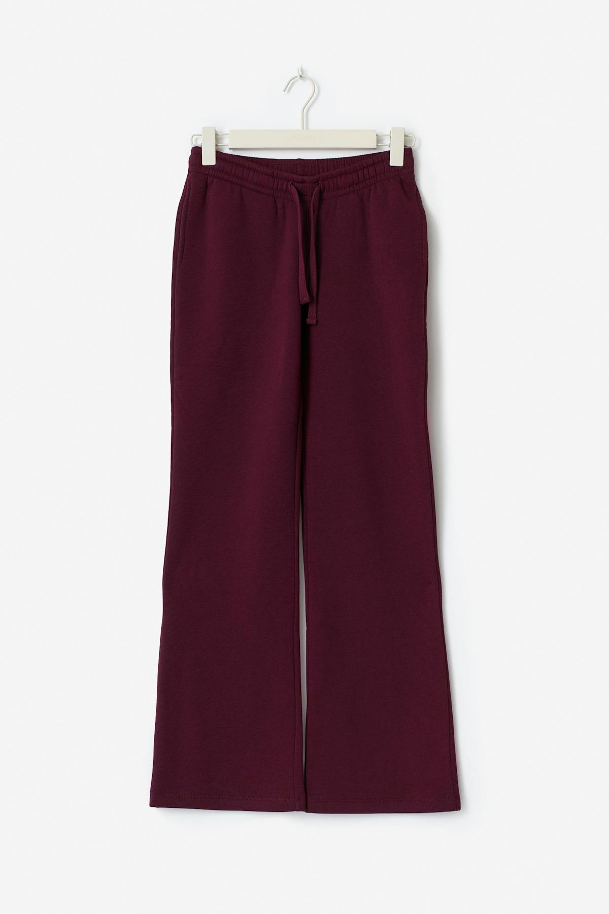 Y low waist sweatpants - Rood - Gina Tricot