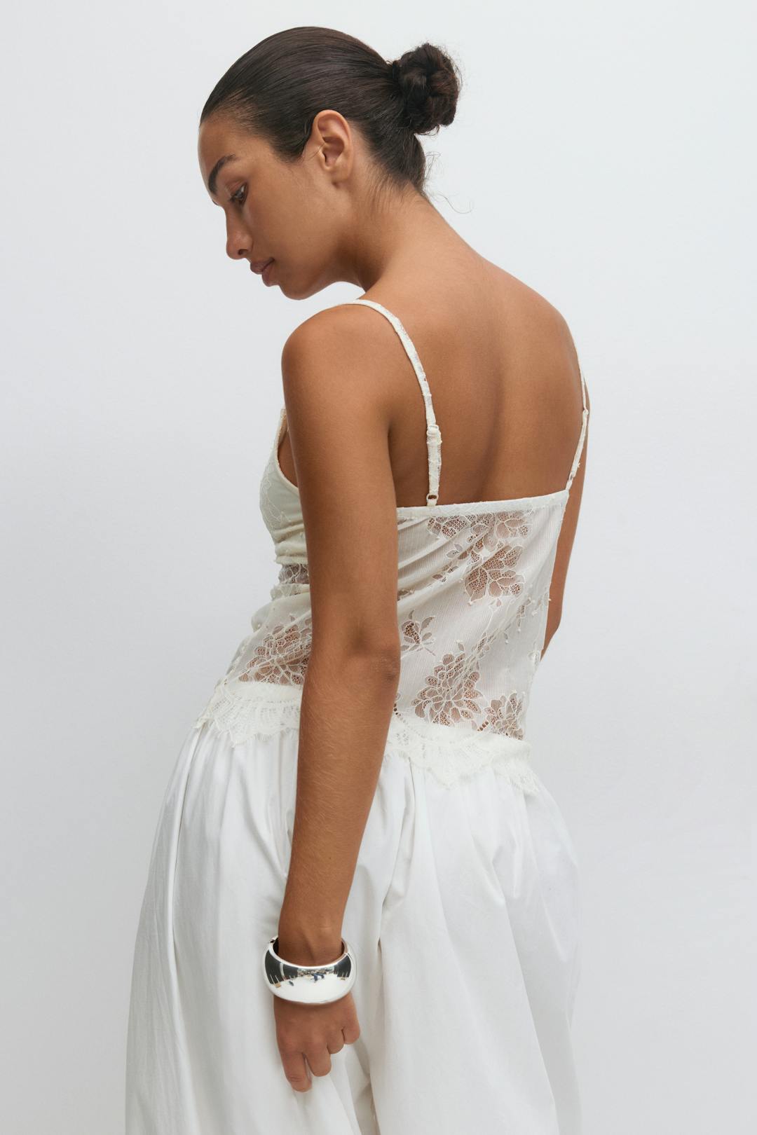 Lace singlet - Wit - Dame - Gina Tricot