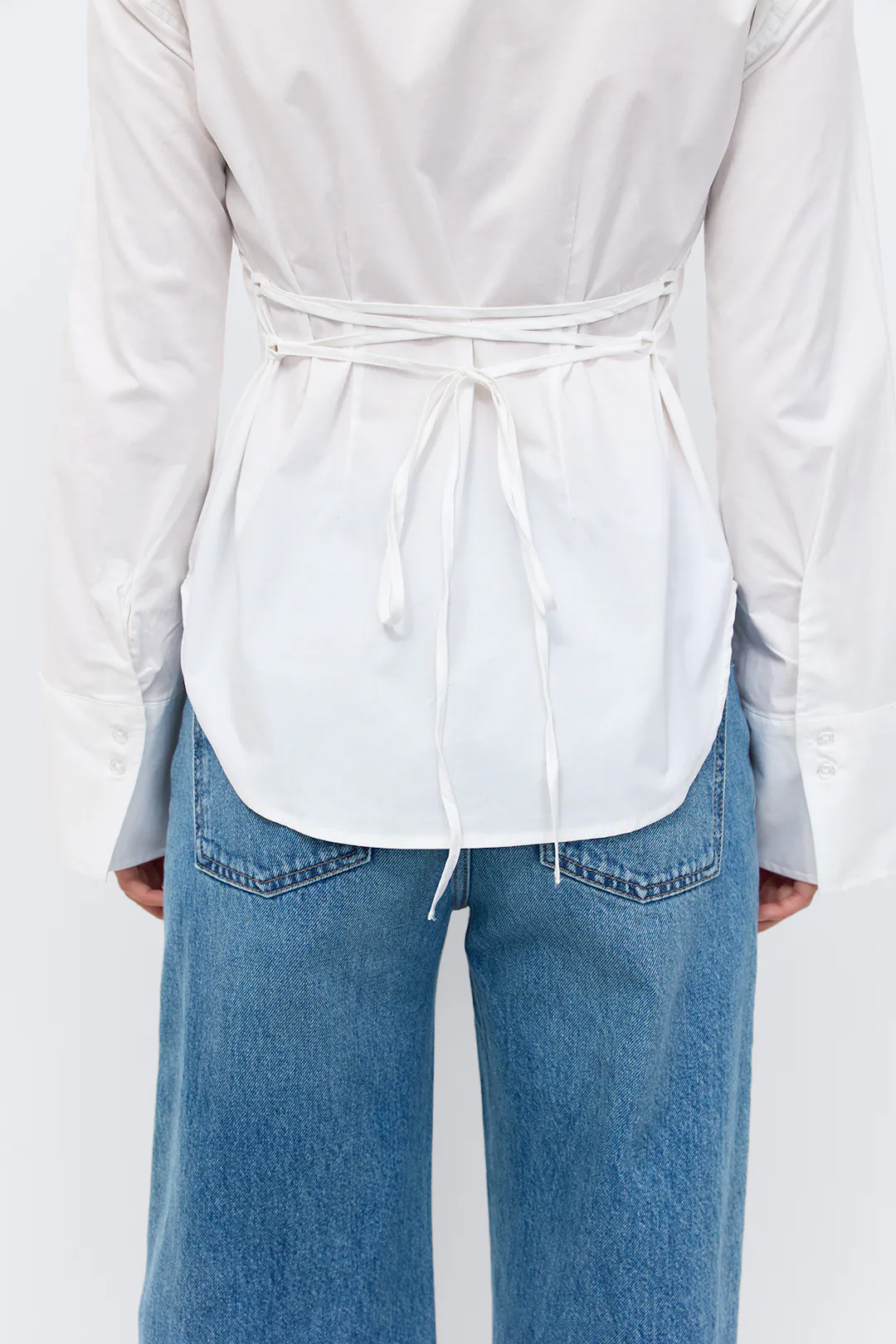 Shaped blouse - Weiß - Dame - Gina Tricot