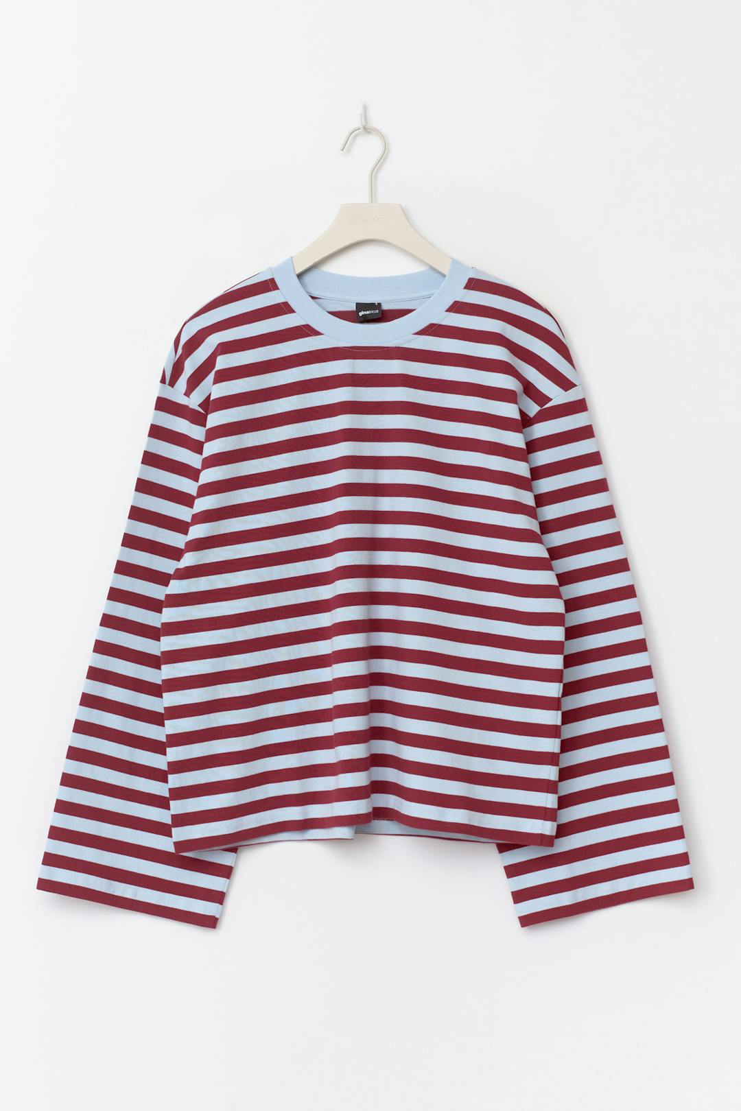 Stripe long sleeve tee - Blau - Dame - Gina Tricot