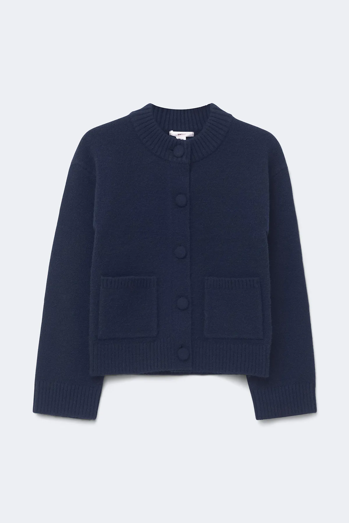 Y knitted cardigan - Blauw - Gina Tricot