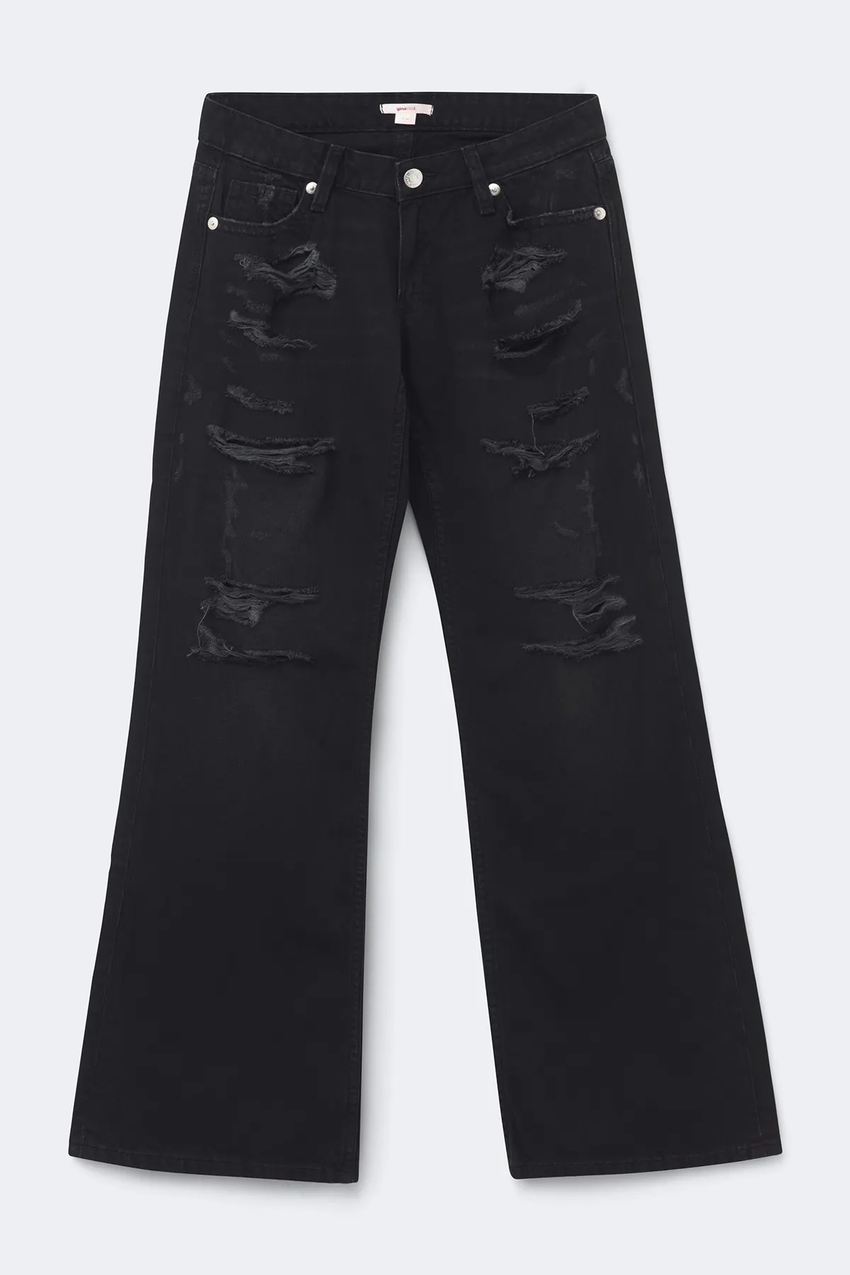 14+ cali dream low rise jeans - Svart - Gina Tricot