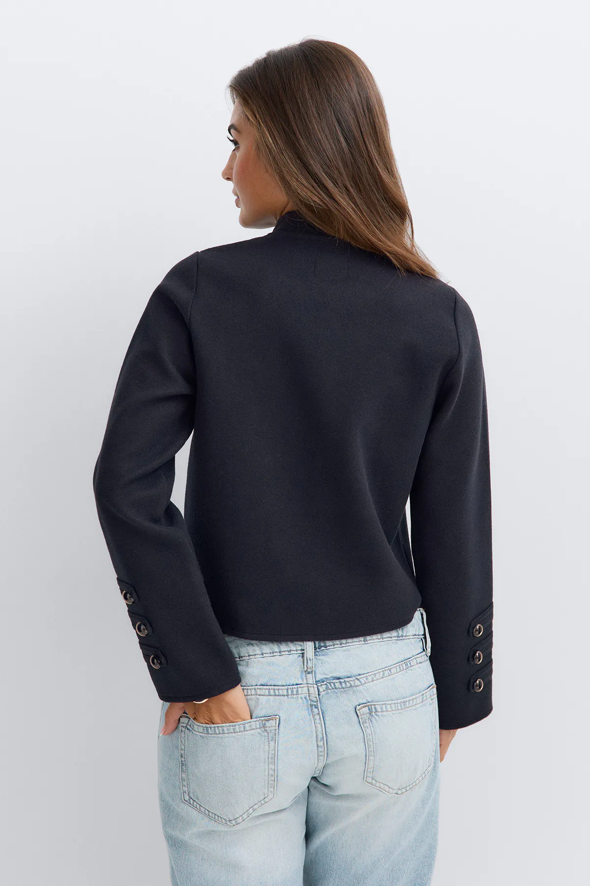 14+ napoleon jacket - Bleu - Gina Tricot