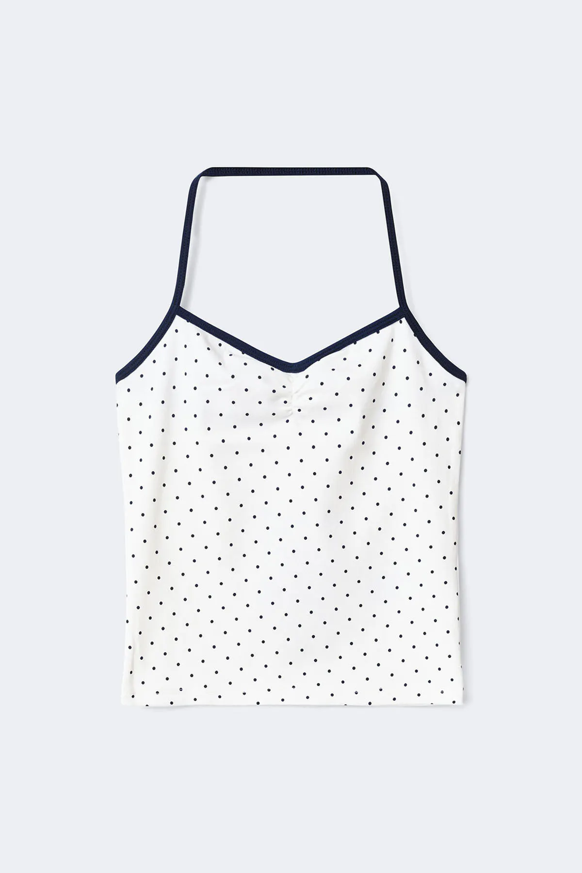 Y halterneck singlet - Hvid - Gina Tricot